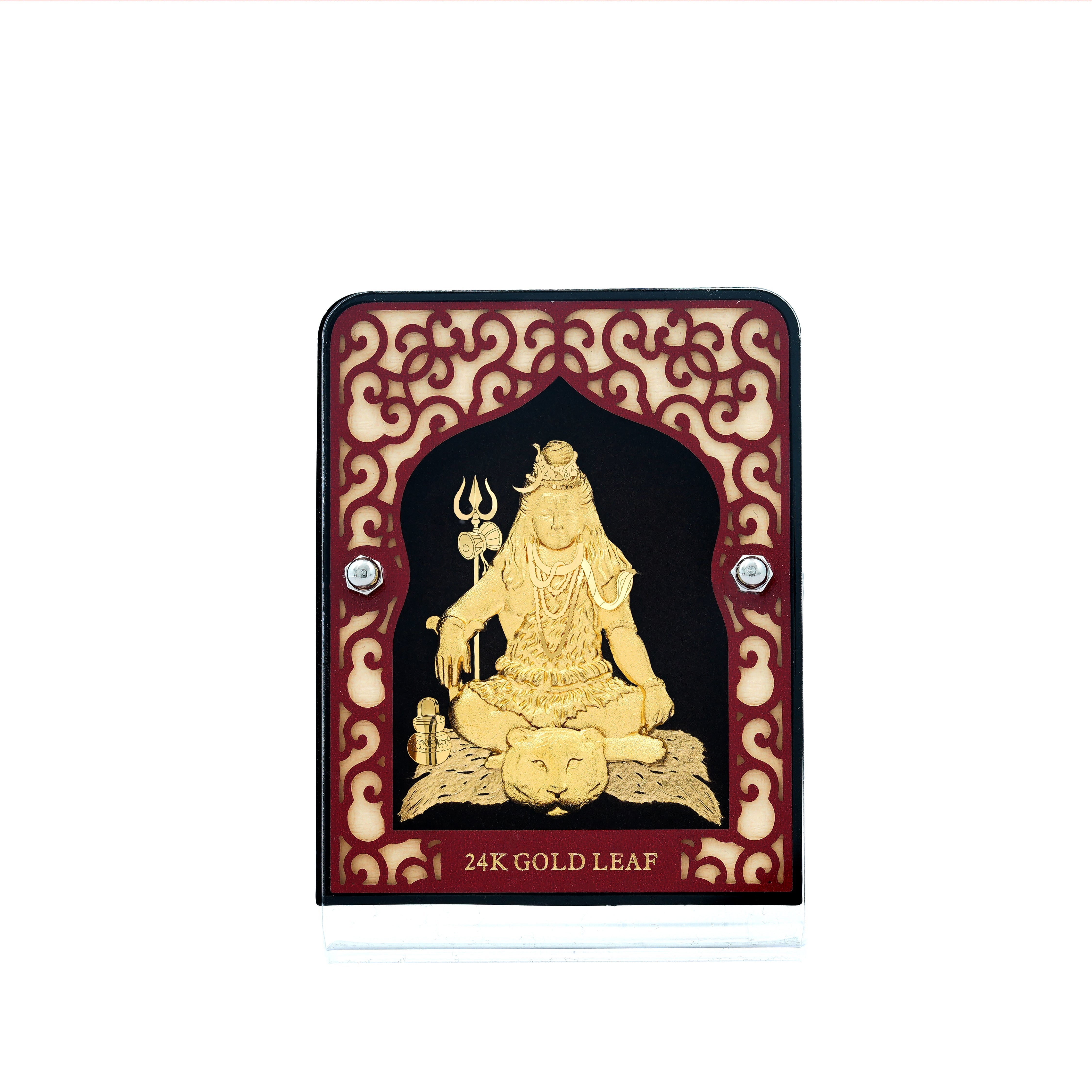 Buy Gold Foil Lord Shiva Frame | Fine Gold 99.9 – Ishna Shop